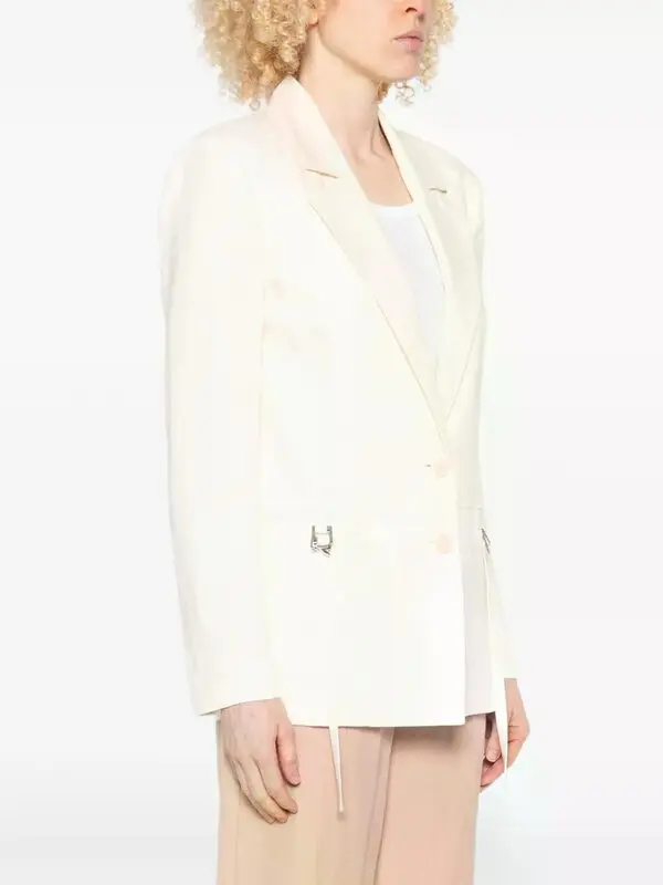 Patrizia Pepe Tie-embellished Single-breasted Blazer