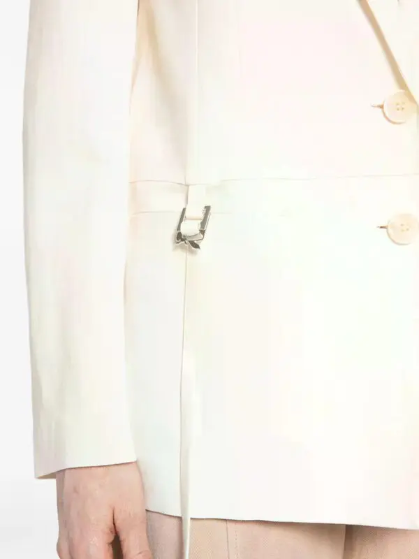 Patrizia Pepe Tie-embellished Single-breasted Blazer