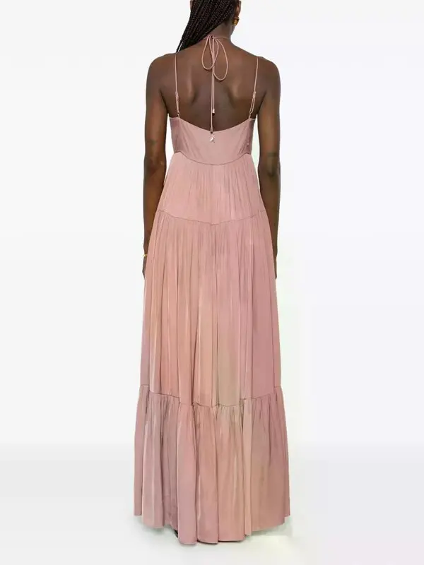 Patrizia Pepe Cut-out Detail Maxi Dress - Pink
