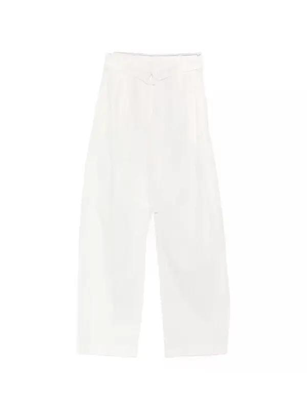 Patrizia Pepe Tapered Trousers - White