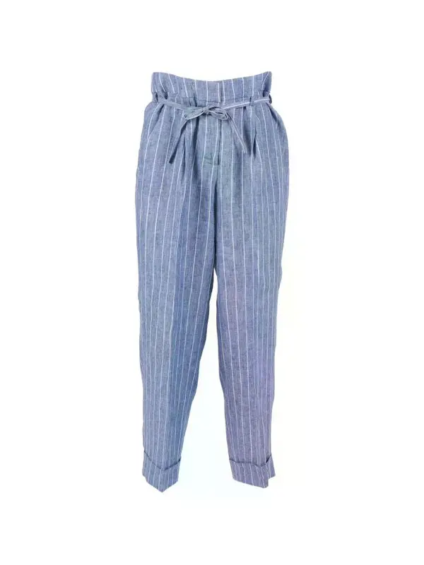 Peserico Striped Trousers - Blue
