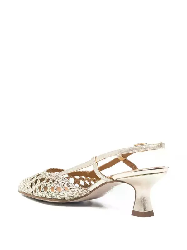 PEDRO MIRALLES Cutout Mules - Gold