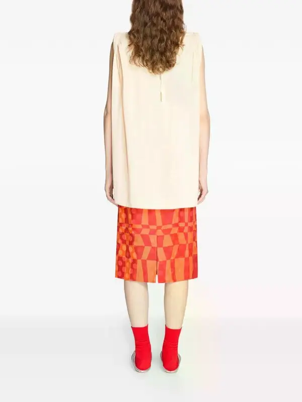 Dries Van Noten Loose Sleeveless T-shirt - Neutrals