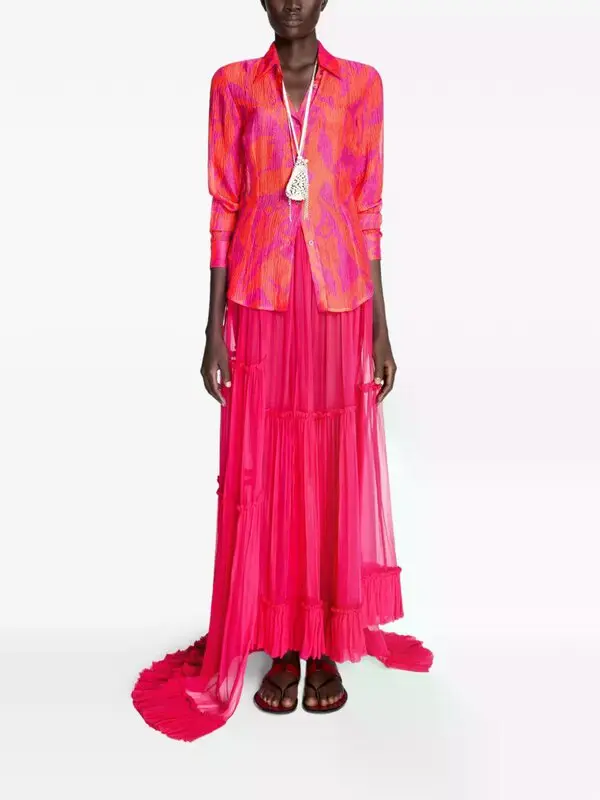 Dries Van Noten Patterned Silk Shirt