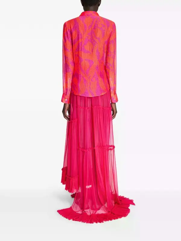 Dries Van Noten Patterned Silk Shirt