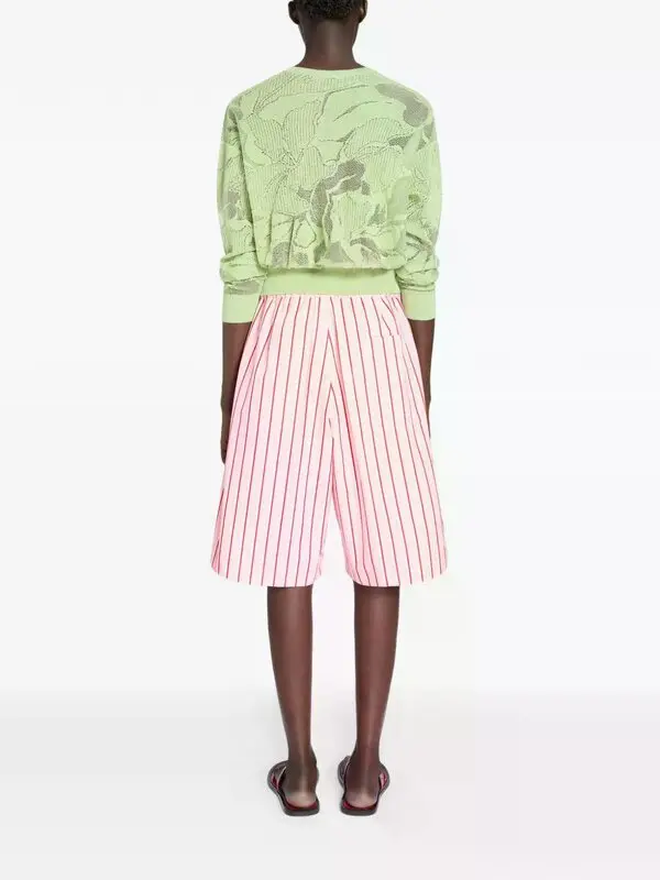 Dries Van Noten Lace V-neck Sweater - Green