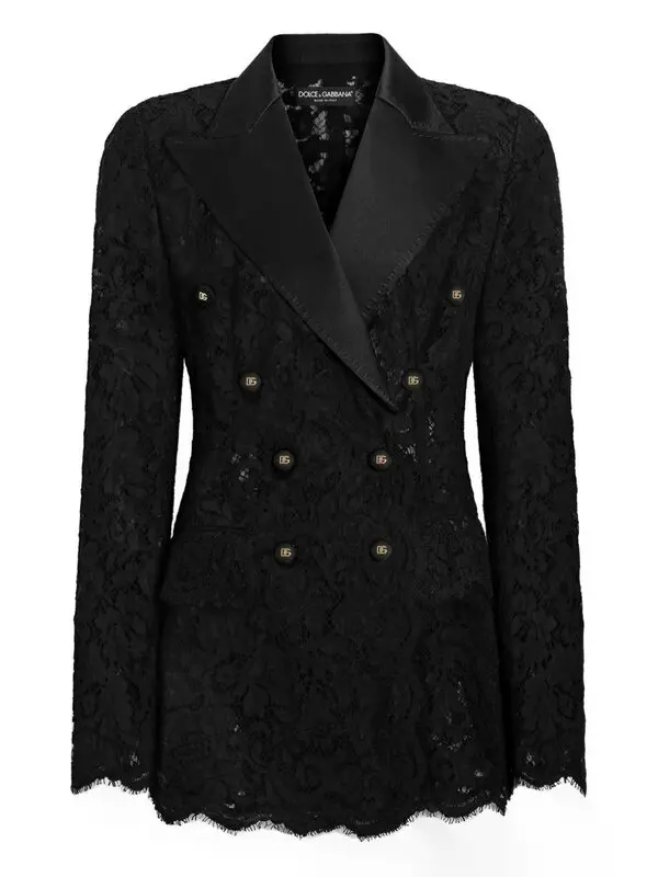 Dolce & Gabbana Double-breasted Lace Blazer