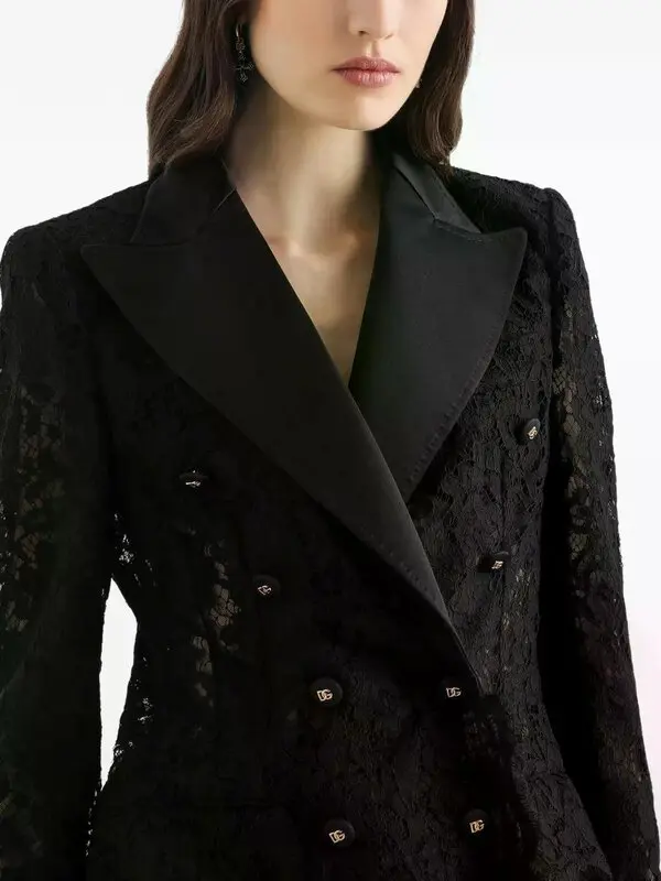 Dolce & Gabbana Double-breasted Lace Blazer