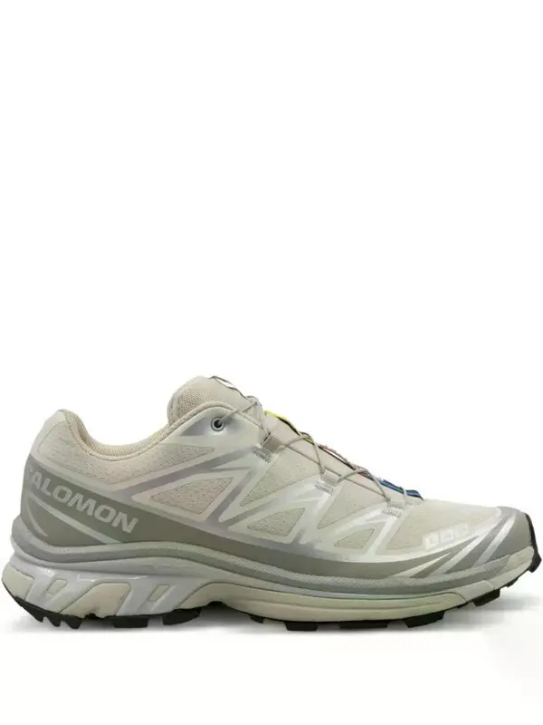 SALOMON Lace-up Low-top Trainers With Silver Detailing - Multicolour
