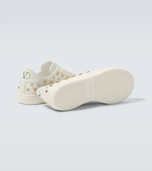 Valentino Garavani Royco Studded Leather Sneakers