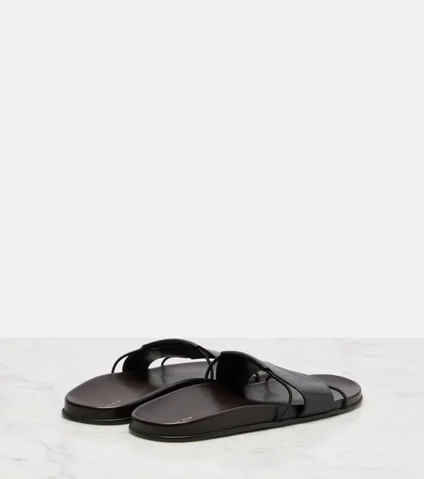 THE ROW Vivienne Leather Slides
