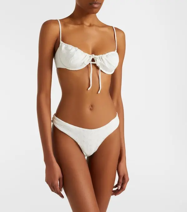 Faithfull The Brand Halo Broderie Anglaise Bikini Bottom