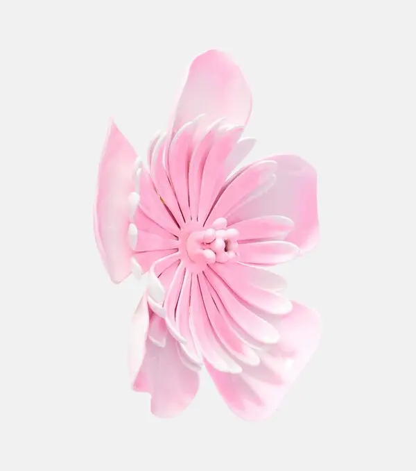 Chloé Floral Clip-on Earrings - Pink