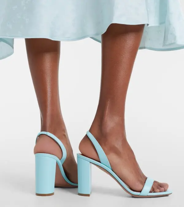 AQUAZZURA Leather Slingback Sandals