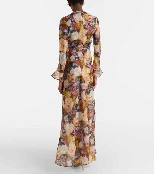 Zimmermann Alchemy Belted Floral Maxi Dress - Multicoloured