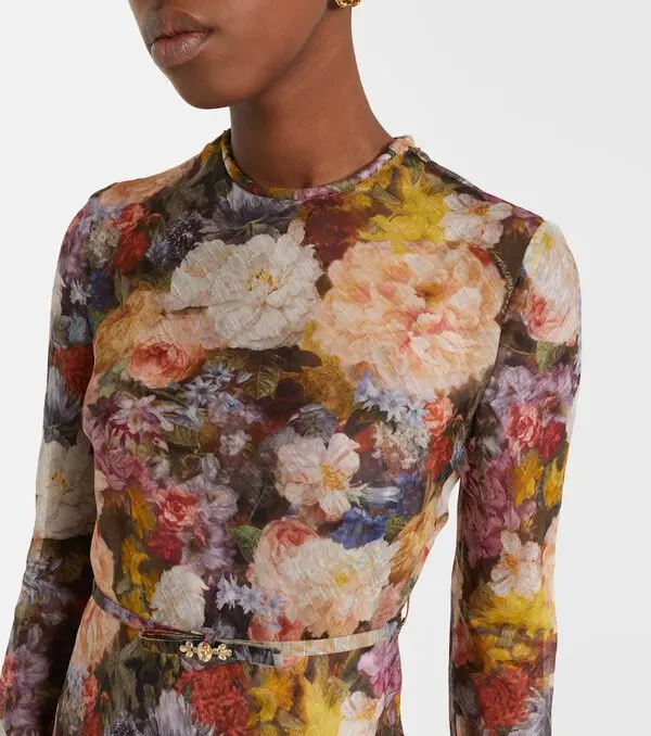 Zimmermann Alchemy Belted Floral Maxi Dress - Multicoloured