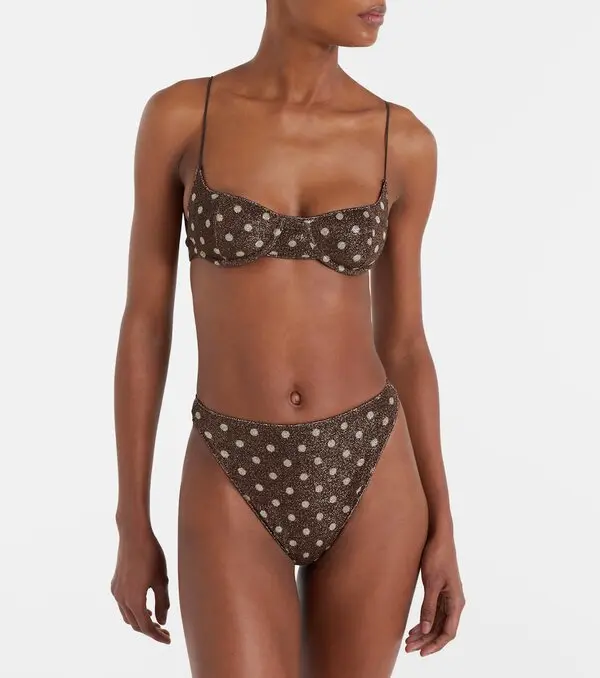 Oseree Lumiere Polka-dot Bikini Set