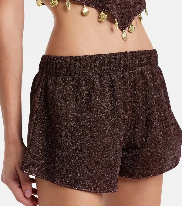 Oseree Lumiere Metallic Shorts