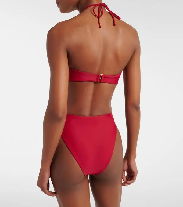 Jade Swim Zoe Ruched Bikini Top