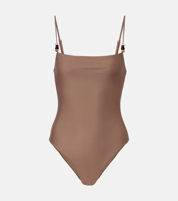 Jade Swim Layla One Piece Swimsuit - Brown
