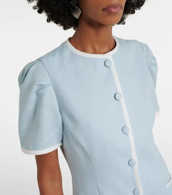 Faithfull The Brand Madeline Linen Mini Dress
