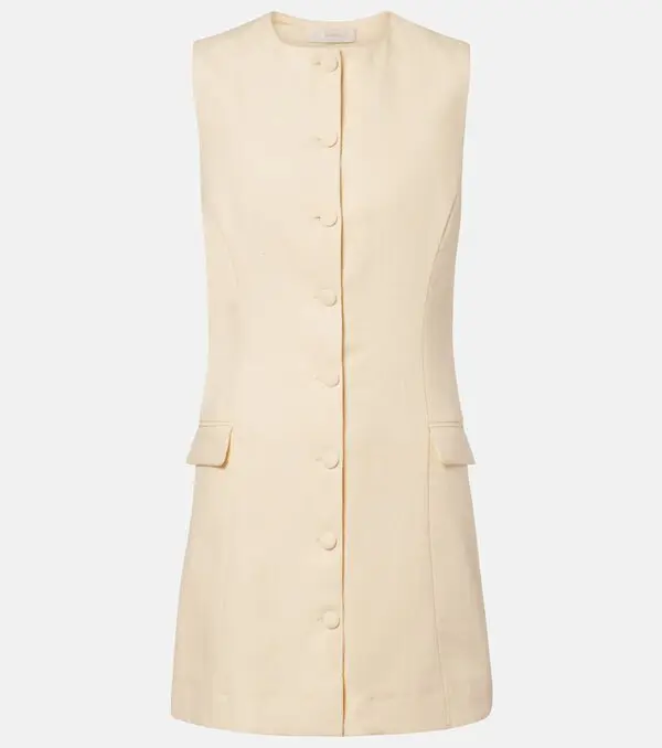 Faithfull The Brand Jane Linen Mini Dress