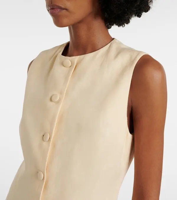 Faithfull The Brand Jane Linen Mini Dress