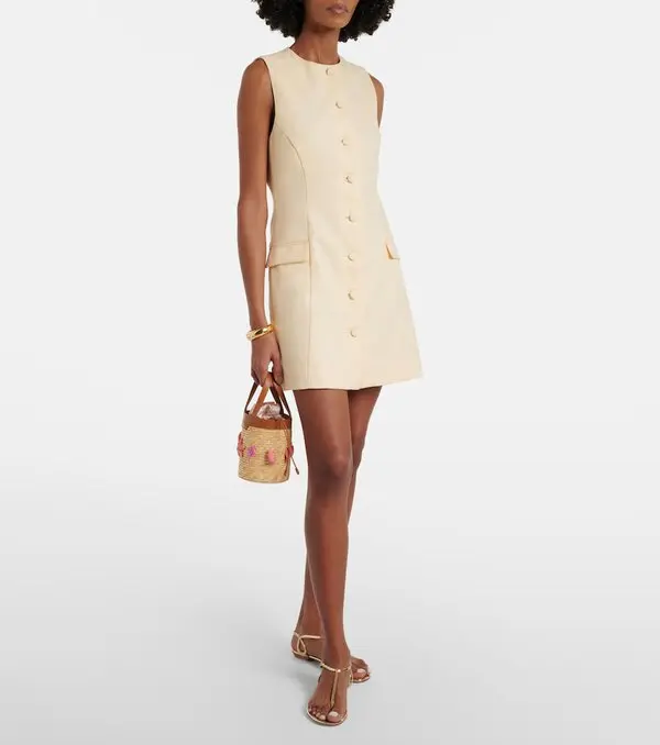 Faithfull The Brand Jane Linen Mini Dress