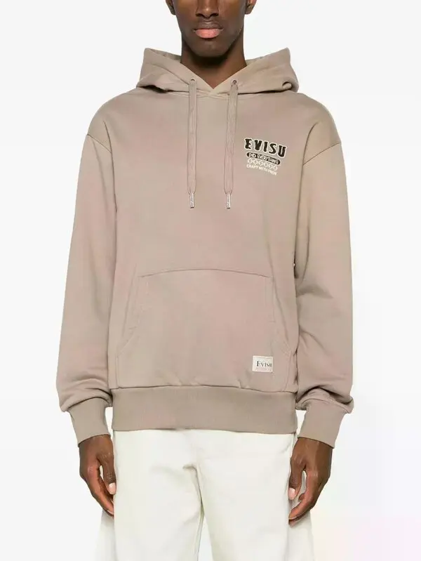 EVISU Cotton Logo-patch Hoodie