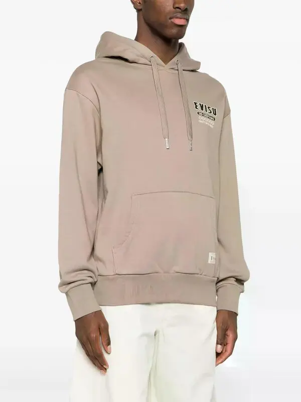 EVISU Cotton Logo-patch Hoodie
