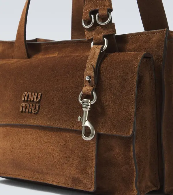 Miu Miu Suede Utility Tote Bag