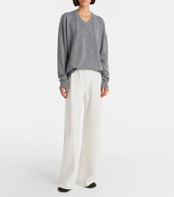 THE ROW Gala Wide-leg Pants - White