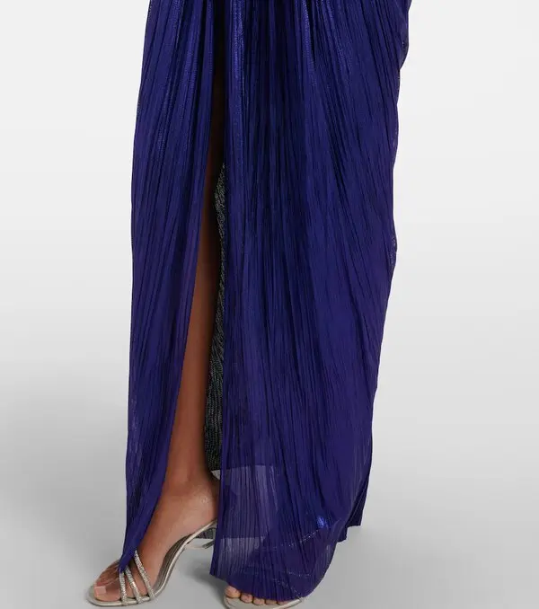 MARIA LUCIA HOHAN Stephanie Tulle Bustier Gown - Blue