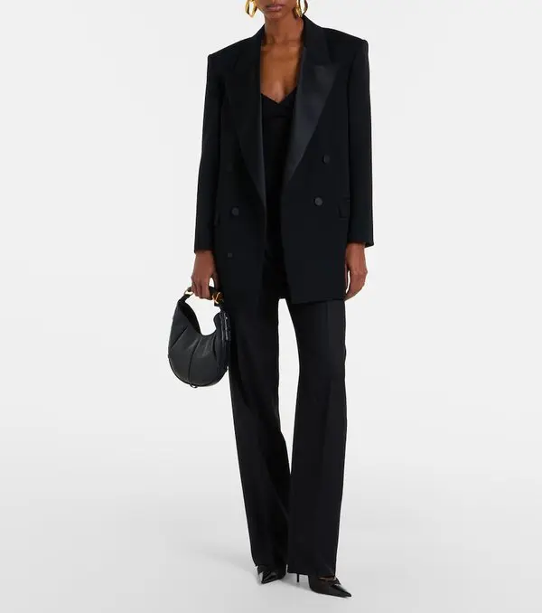 Saint Laurent Oversized Double-breasted Wool Blazer