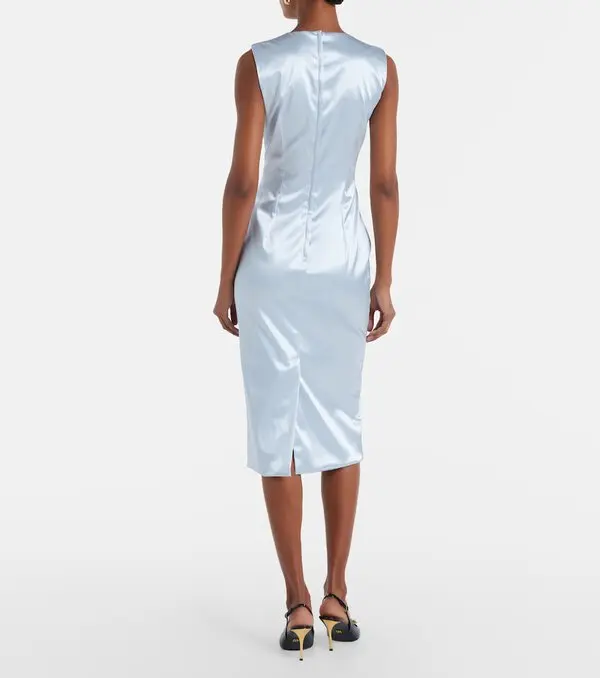 Dolce & Gabbana Satin Midi Dress