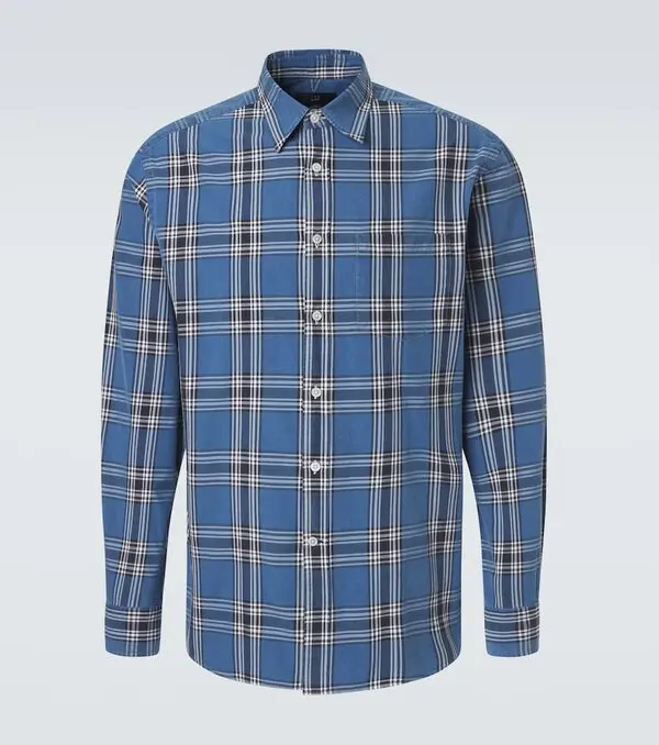 Dunhill Plaid Cotton Shirt