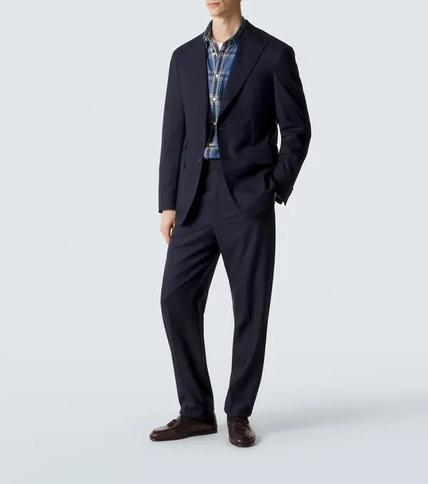Dunhill Plaid Cotton Shirt