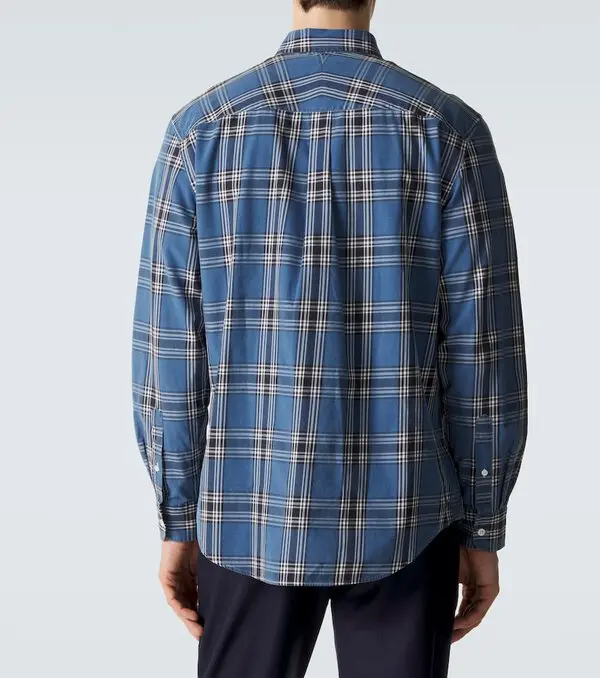 Dunhill Plaid Cotton Shirt