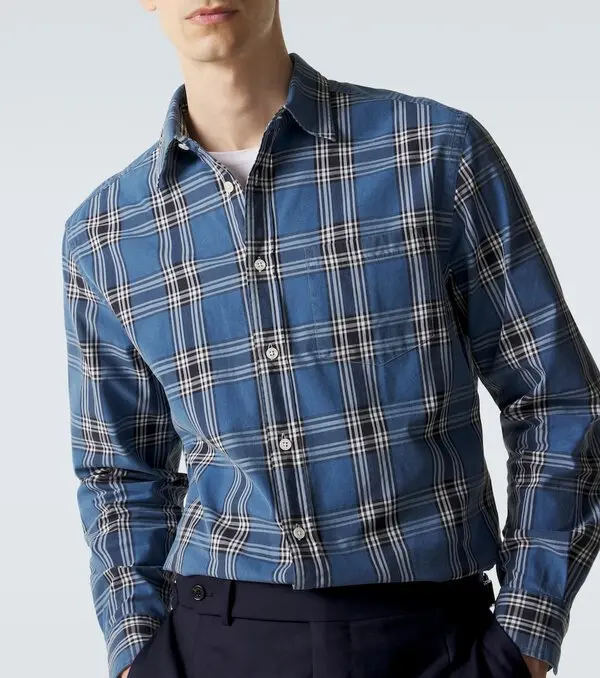 Dunhill Plaid Cotton Shirt