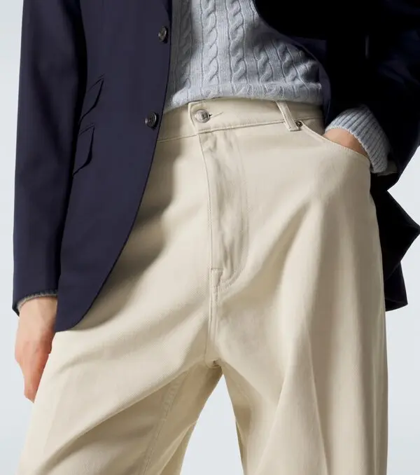 Dunhill Cotton Straight Pants