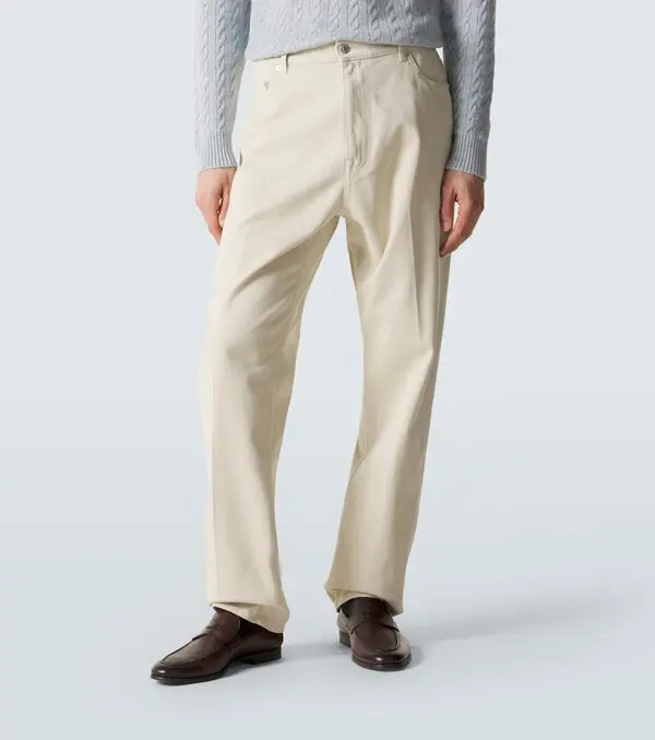 Dunhill Cotton Straight Pants