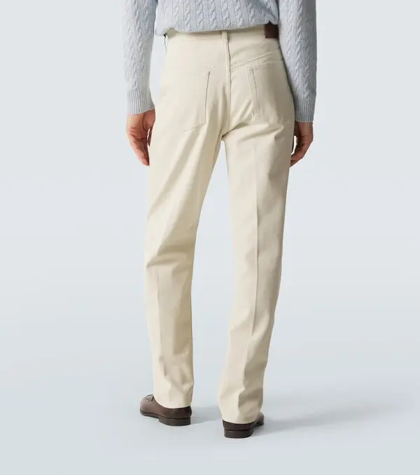 Dunhill Cotton Straight Pants