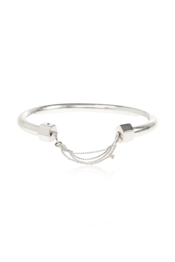 ALLSAINTS Brass Bangle With Chain