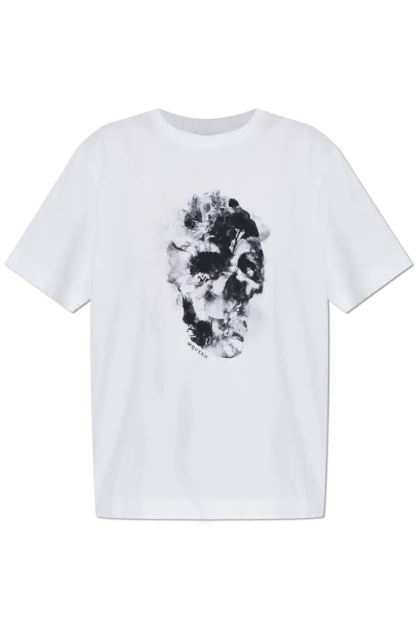 Alexander McQueen Printed T-shirt - White