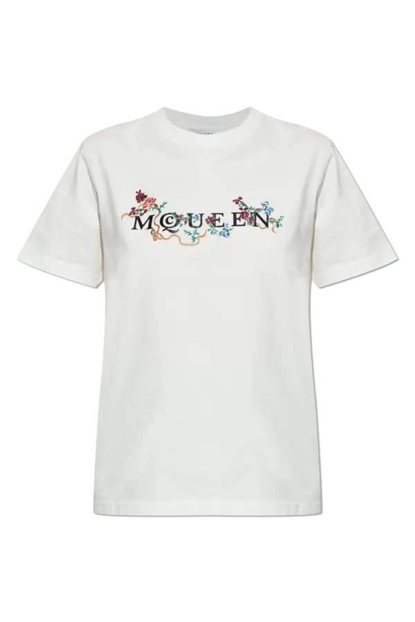 Alexander McQueen Logo T-shirt - White