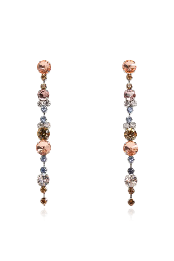 FORTE_FORTE Earrings With Shimmering Crystals - Multicolour