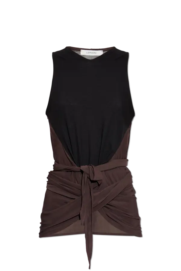LEMAIRE Asymmetrical Top - Brown