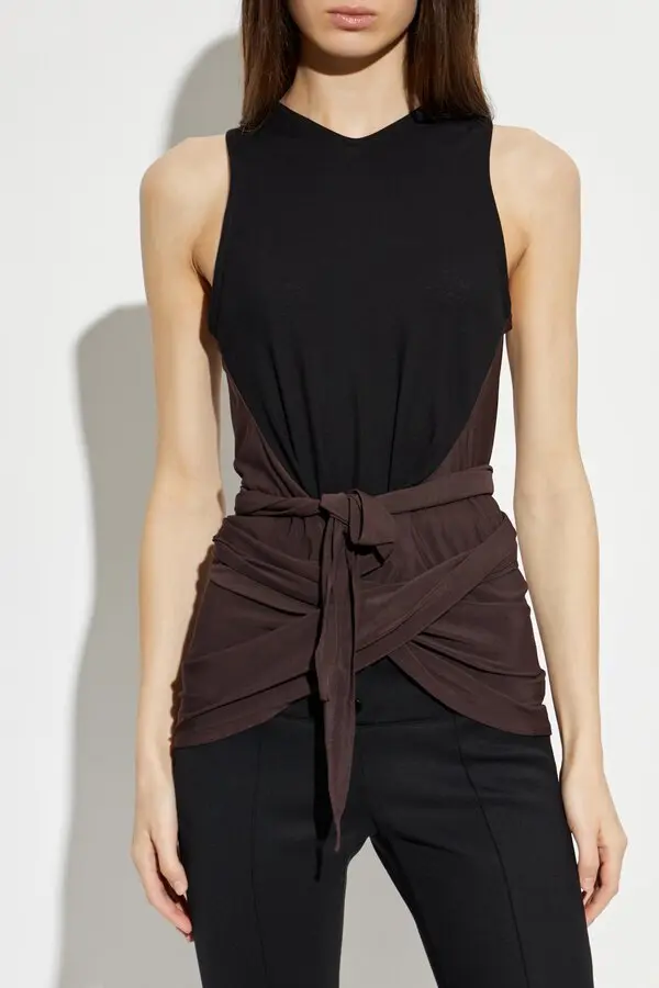 LEMAIRE Asymmetrical Top - Brown