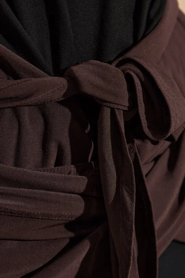 LEMAIRE Asymmetrical Top - Brown