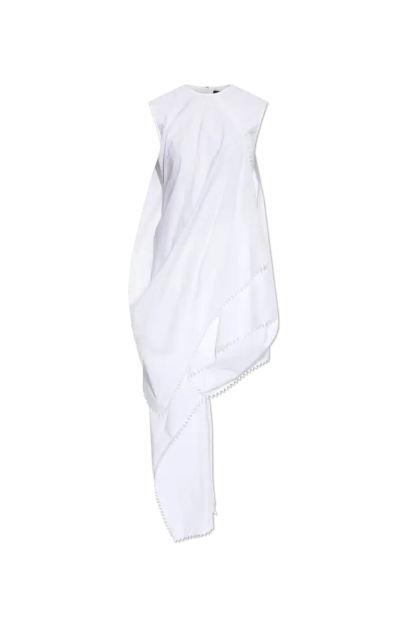 Jacquemus Asymmetric Dress "traversin - White